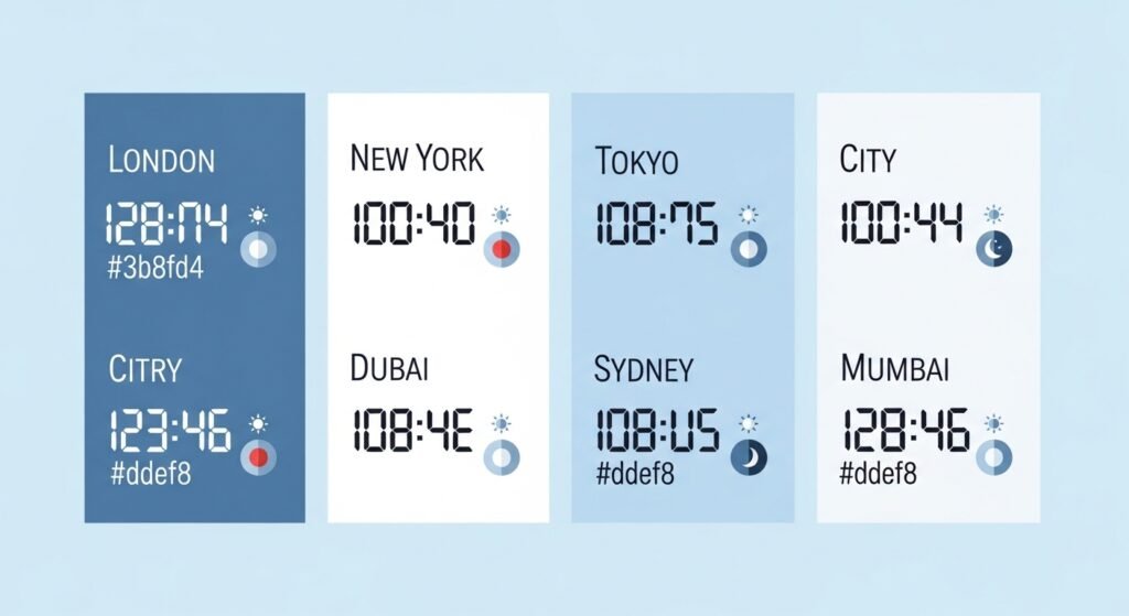 World Clock With Seconds — Live Times in Multiple Cities